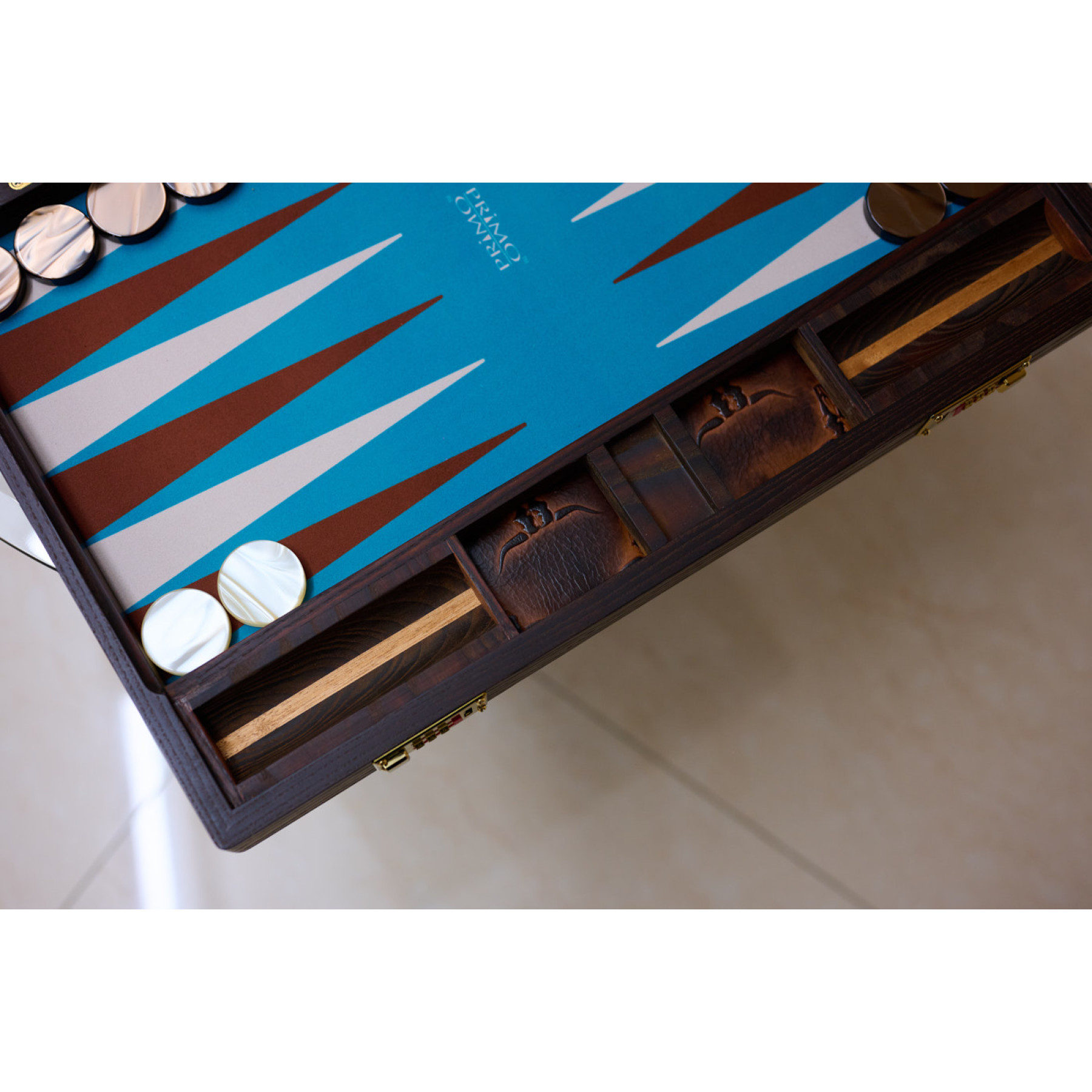 PRIMO "Texas" Luxury Backgammon Board Set "Master" Mod - (Genuine ...