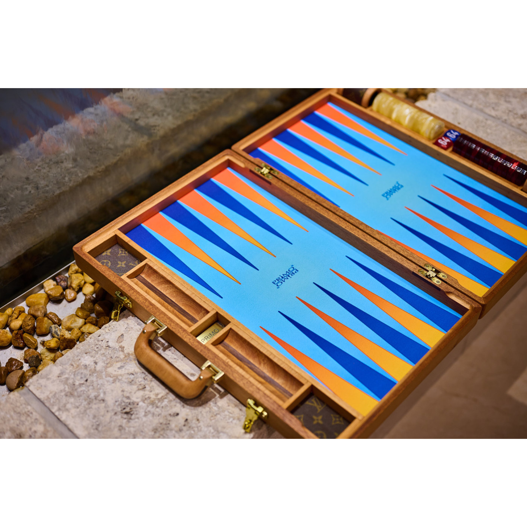 PRIMO "LV" Luxury Backgammon Board Set "Master" Mod. - (22 1/4", Wood ...