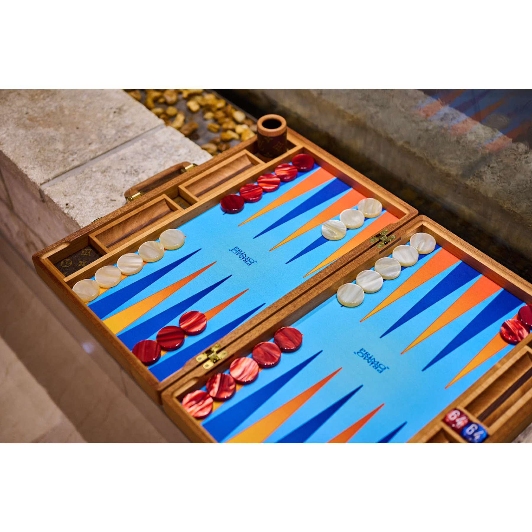 PRIMO "LV" Luxury Backgammon Board Set "Master" Mod. - (22 1/4", Wood ...