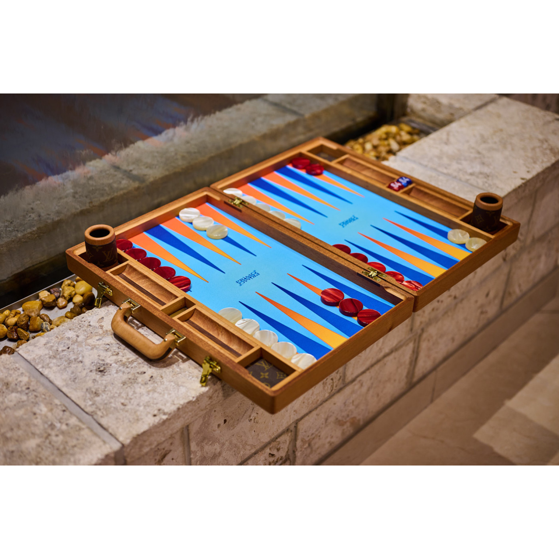 PRIMO "LV" Luxury Backgammon Board Set "Master" Mod. - (22 1/4", Wood ...