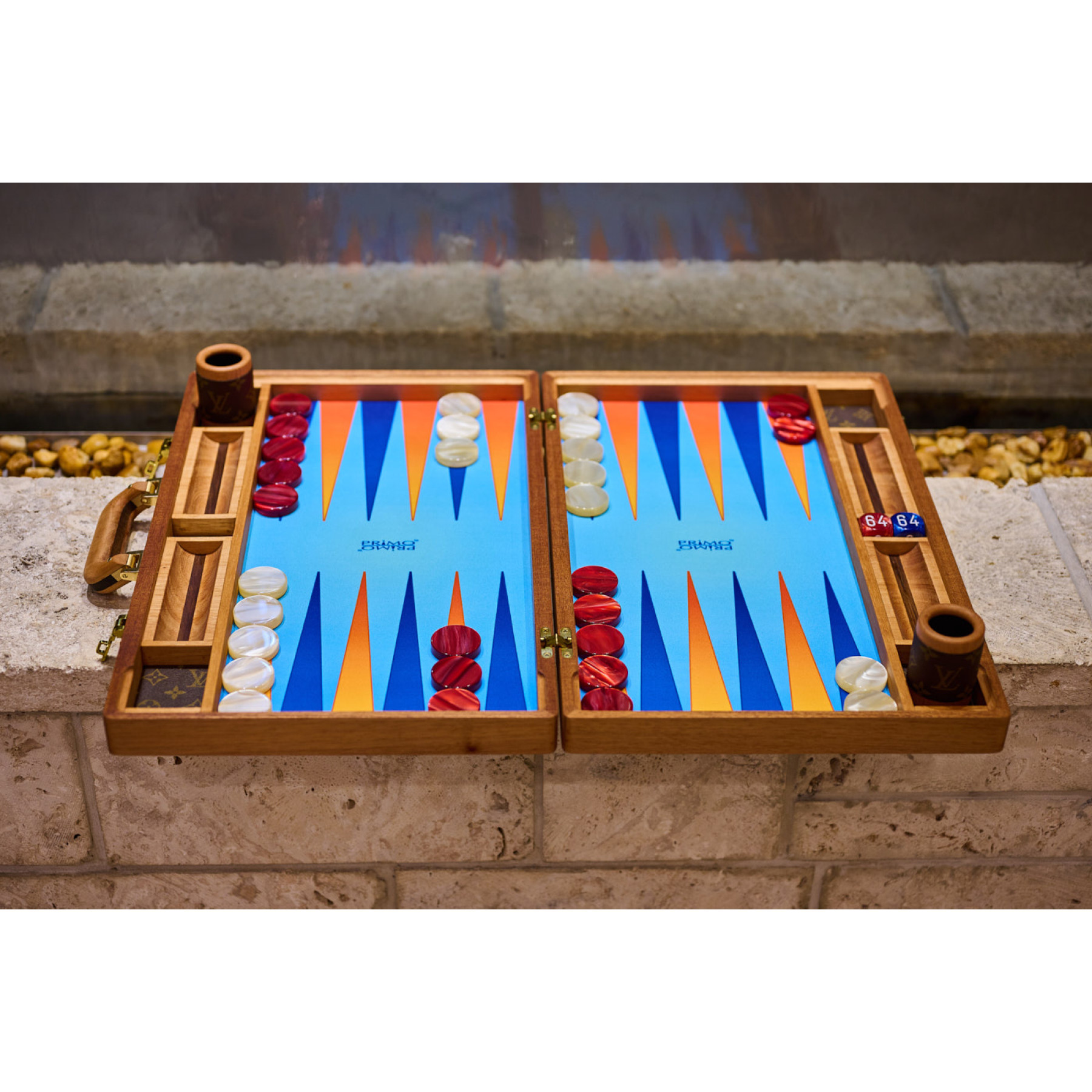 PRIMO "LV" Luxury Backgammon Board Set "Master" Mod. - (22 1/4", Wood ...