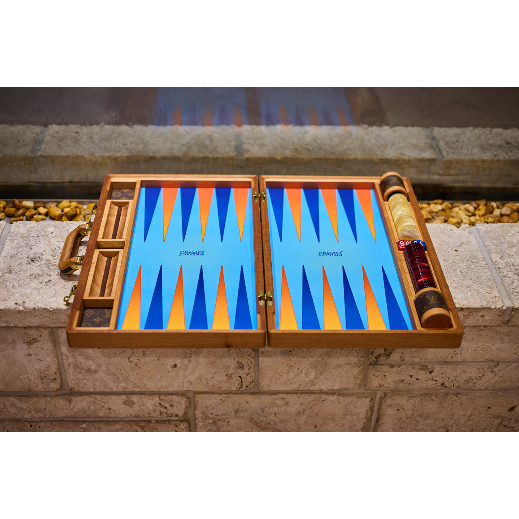 PRIMO "LV" Luxury Backgammon Board Set "Master" Mod. - (22 1/4", Wood ...