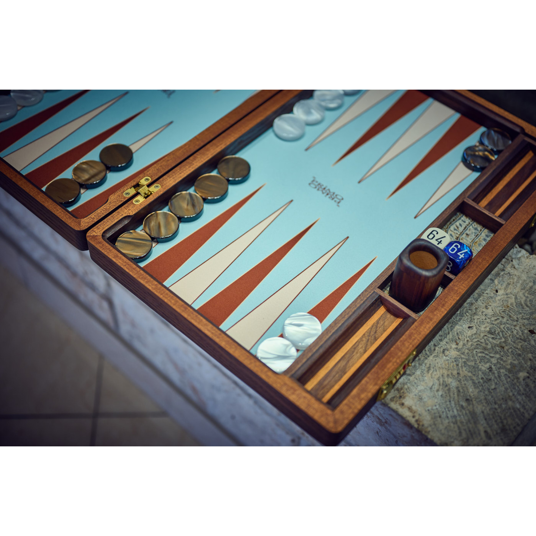 PRIMO "Croco" Luxury Backgammon Board Set "Master" Mod - (22 1/4" Croco ...