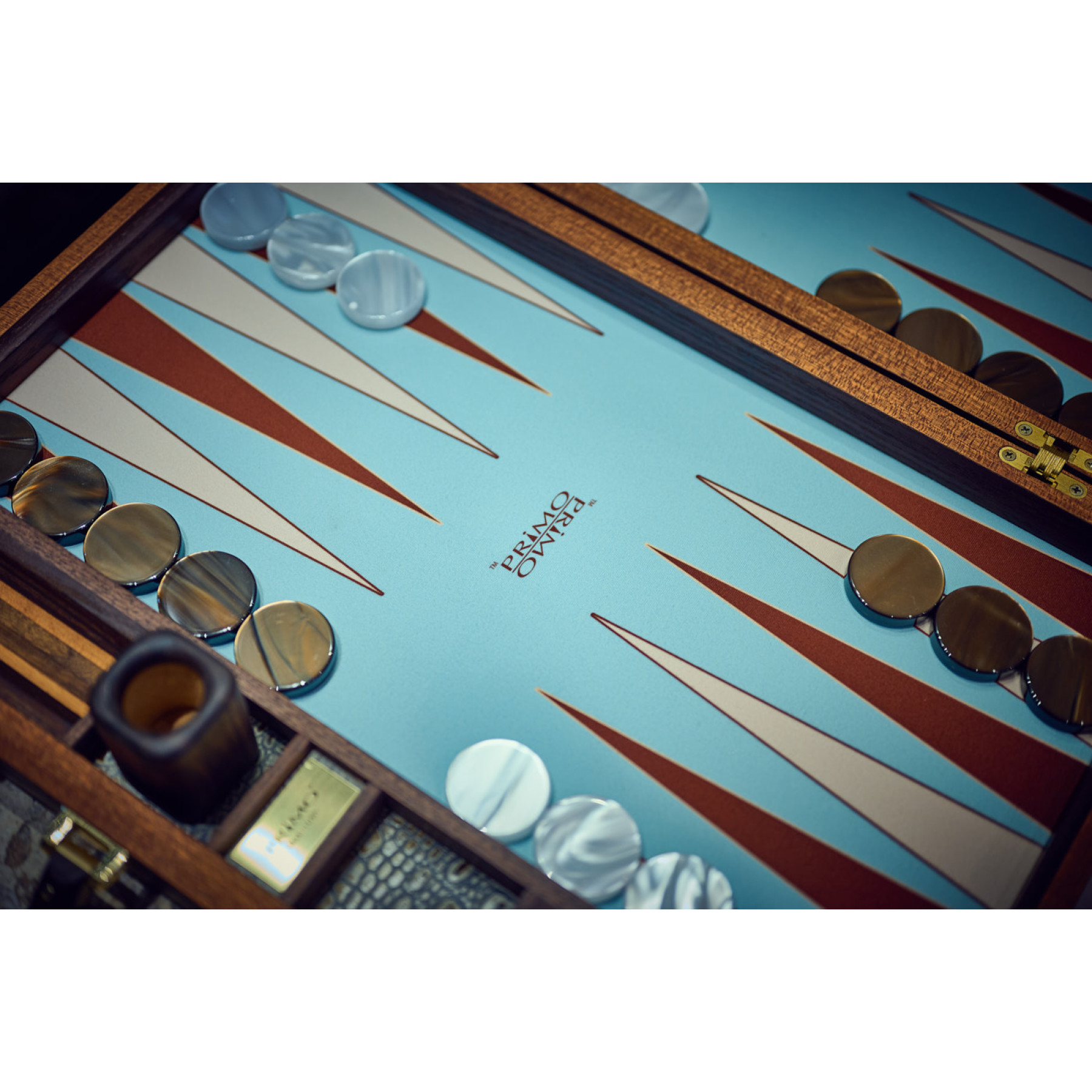 PRIMO "Croco" Luxury Backgammon Board Set "Master" Mod - (22 1/4" Croco ...