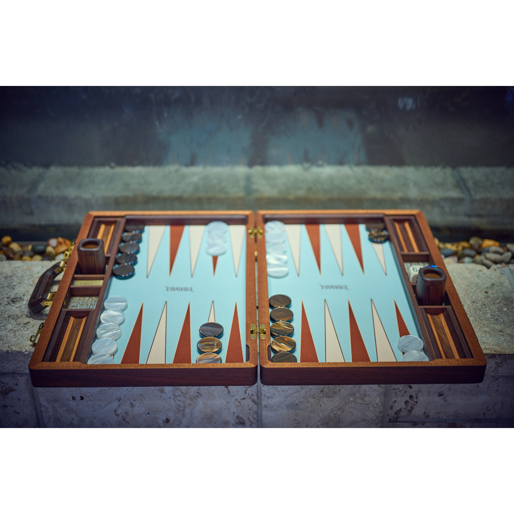 PRIMO "Croco" Luxury Backgammon Board Set "Master" Mod - (22 1/4" Croco ...