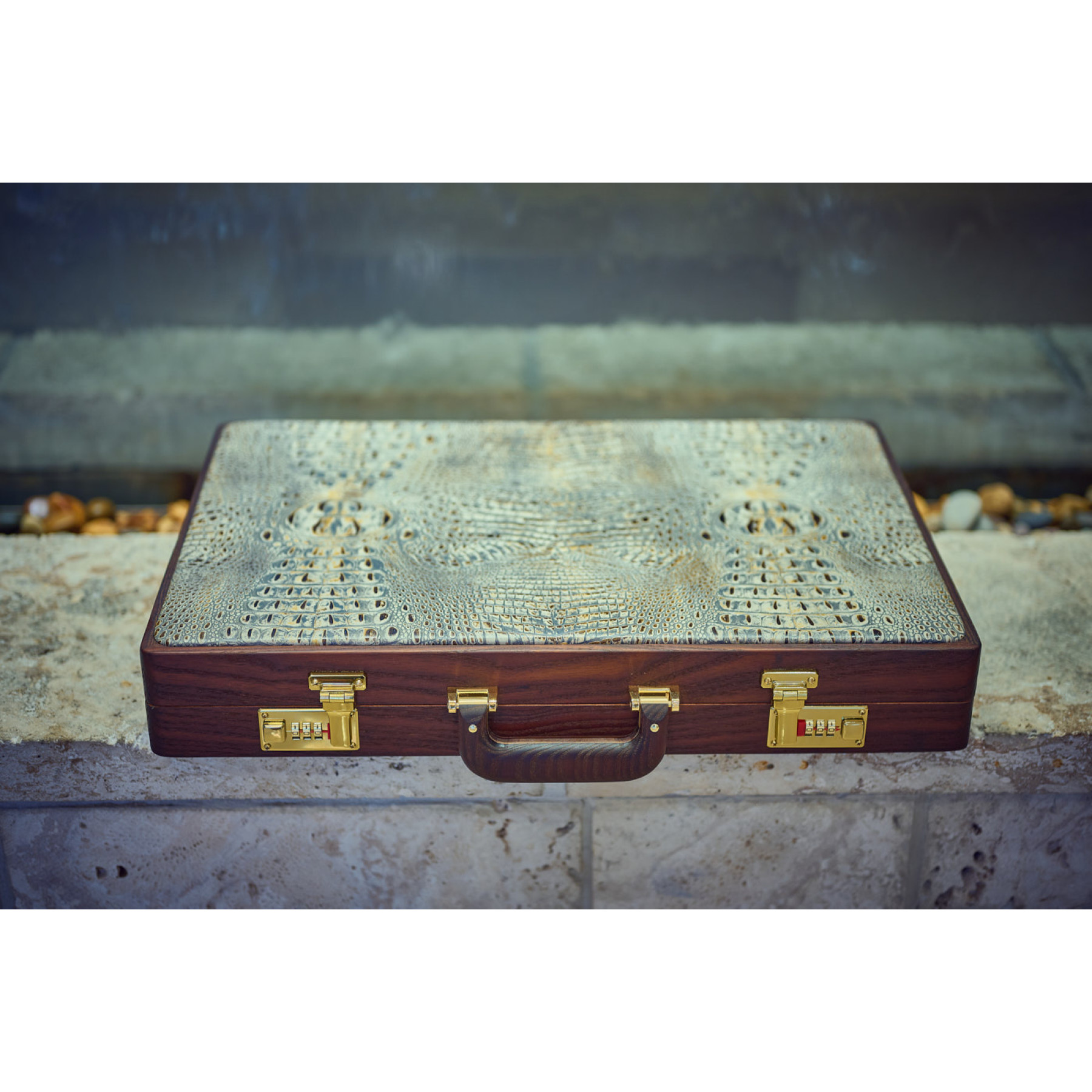PRIMO "Croco" Luxury Backgammon Board Set "Master" Mod - (22 1/4" Croco ...