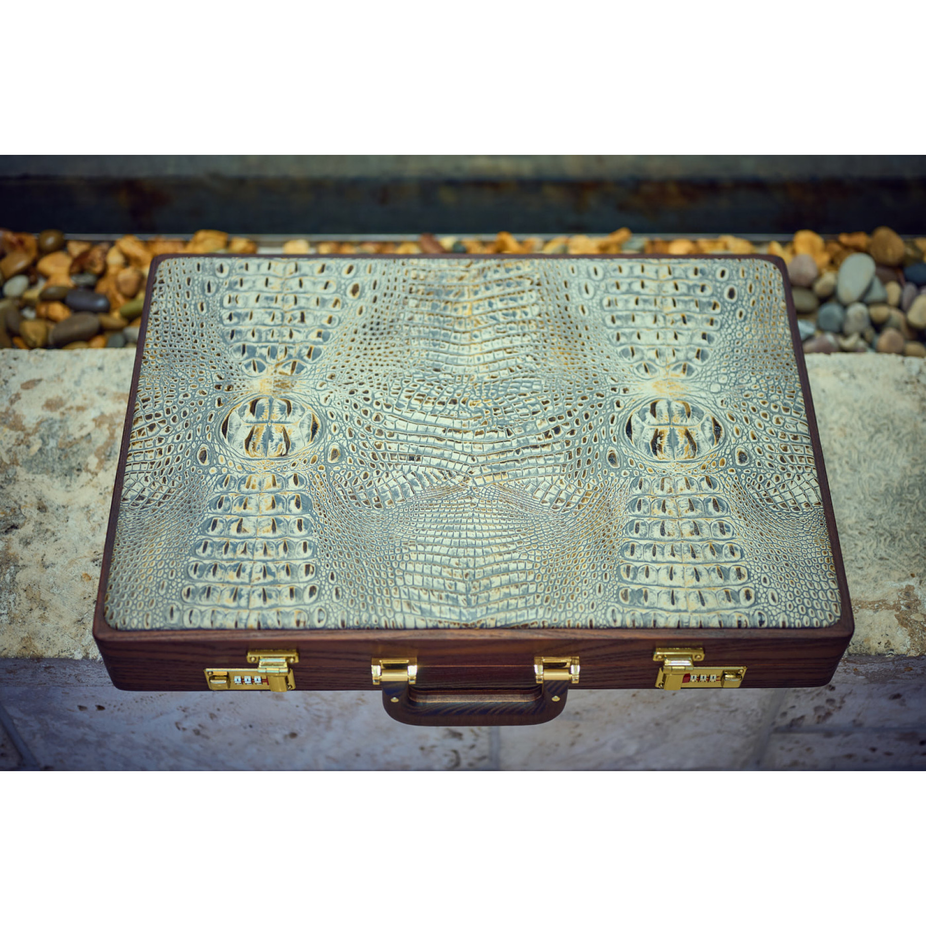 PRIMO "Croco" Luxury Backgammon Board Set "Master" Mod - (22 1/4" Croco ...